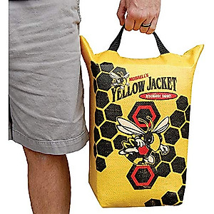 Morrell Yellow Jacket Weather Resistant Portable Final Shot Hunting Crossbow and Compound Bow Discharge Archery Bag Target with Carry Handle, Yellow