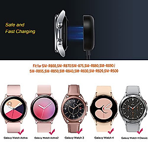 Galaxy Watch 6/5/4 Charger,2 Pack Watch Chargers Compatible with Samsung Galaxy Watch 6/6 Classic/5/5 Pro/ 4/4 Classic/3/Active 2/Active Charging Dock Cable