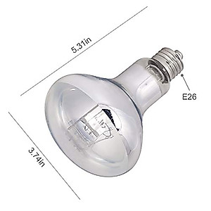 WACOOL Reptile Heat Lamp UVA UVB Reptile Light All in One, Simulated Full Spectrum Basking Sunlight Bulb for Reptile Amphibian Tortoise Snake Gecko Bearded Dragon Use