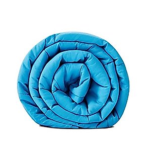 TONGDADA Kids Weighted Blanket | 40''x60'',7lbs | for Child Between 55-80 lbs | Premium Cotton Material with Glass Beads | Teal