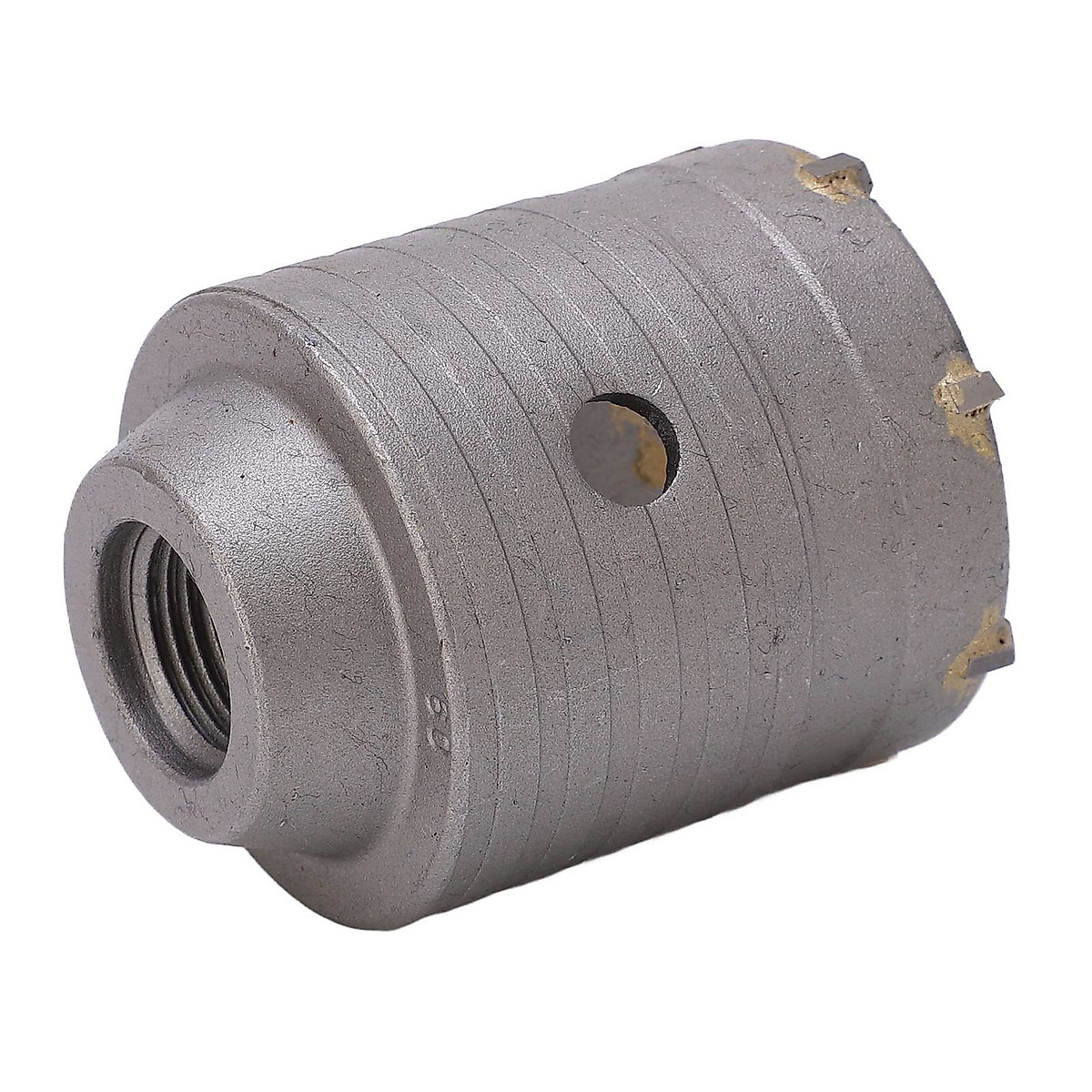 Carbide Hole Saw Drill Bit, 60mm Carbide Hole Saw Concrete Core Drill Bits, Hole Saw Kit Hollow Drill Pipe Drilling Reamer for Wall Stone Concrete Bricks Tungsten Tips Hollow Hole Cutter for Brick