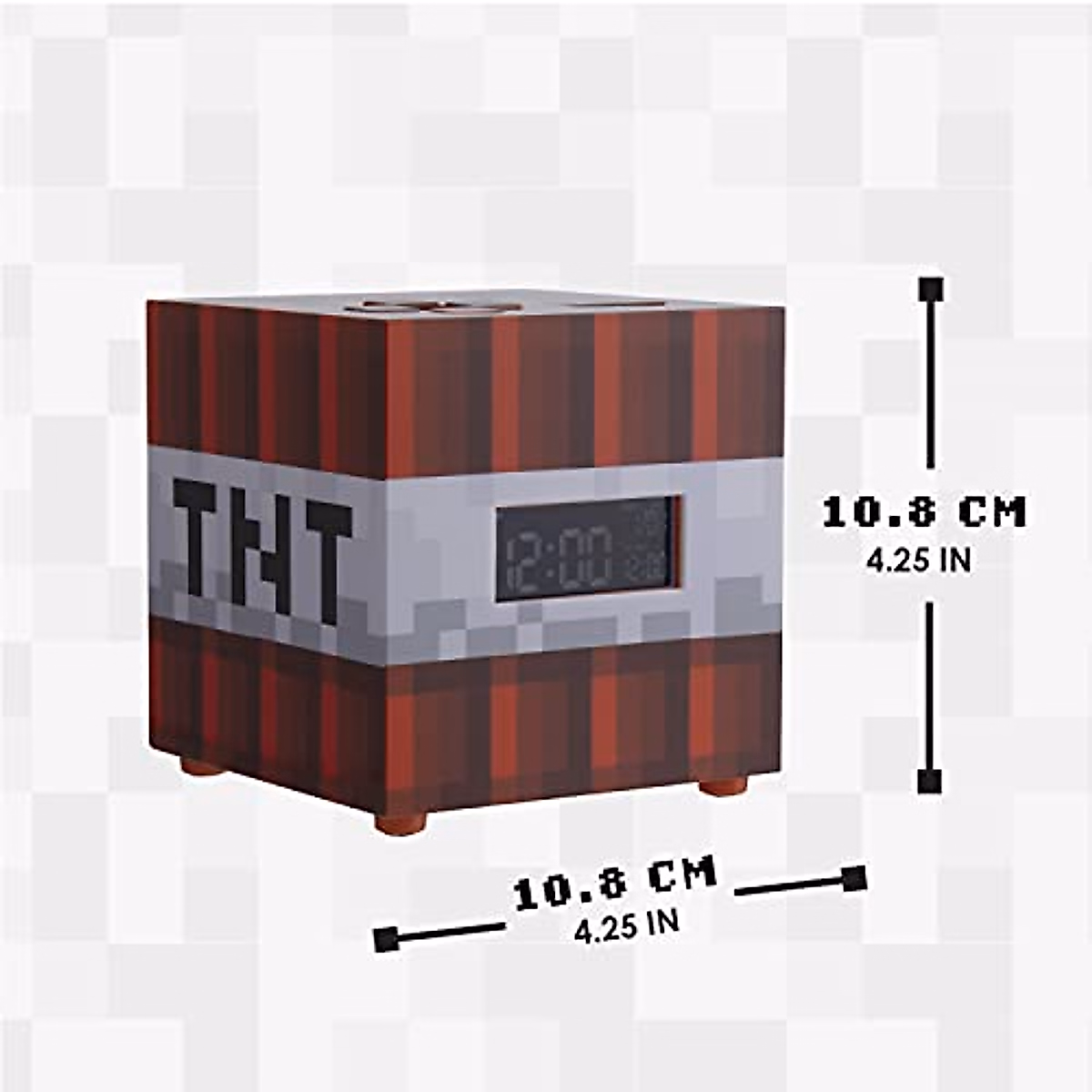 Paladone Minecraft TNT Alarm Clock | Officially Licensed Merchandise