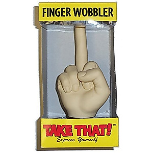 RMCTOYS Middle Finger Statue Hand | Joke Gifts Funny Gag for Adults | Office Novelty Toys | Desk Decoration Trophy Party Award Bobble Wobbler Paperweight