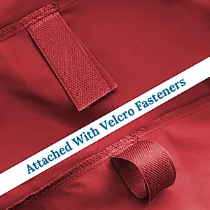 YardGrow 5x8FT BBQ Grill Gazebo Replacement Canopy Roof Double Tiered Outdoor Grill Shelter Canopy Top (Burgundy)