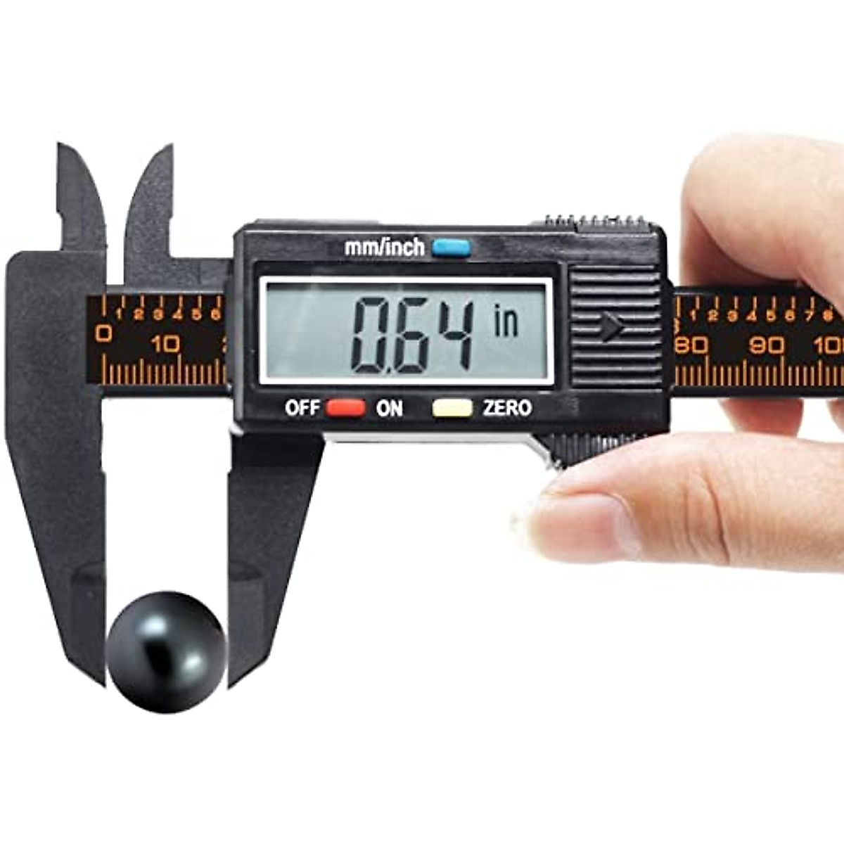 Digital Caliper, 6 Inch/ 150mm Vernier Caliper Measuring Tool, 6 Inch Calipers with 2.2'' Large LCD Screen, inch/mm Conversion, Auto-Off, for Length Depth Inner and Outer Diameter Measuring