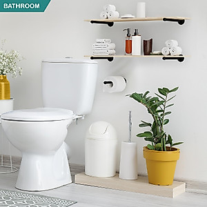 ETELI Lumber Storage Rack Wall Mount Wood Storage Racks with 6-Level System Wood Organizer Utility Racks Shelf Holds Up 1200 Lbs for Indoor and Outdoor Use