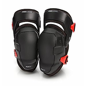 Prolock Weight-Dispersing Foam Knee Pads with Thigh Stabilization, Ideal for Flooring/Roofing, Adjustable (1 pair)