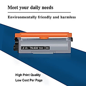 INDI TN630 TN-630 (2 Pack Black) Toner Cartridge Replacement for Brother DCP-L2540DW MFC-L2680W L2685DW HL-L2300D L2305W L2315DW L2320D L2340DW L2360DW L2380DW Printer. ID-TN630-2PK