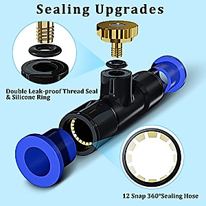 DreiWasser Misters for Outside Patio 59ft, DIY Mister System for Cooling Outdoor + 19 Brass Mist Nozzles + 1 Brass Adapter (3/4"), Misting Cooling System for Backyard Porch Deck