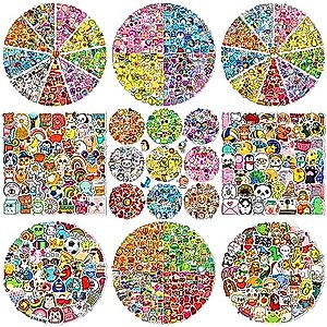 1000Pcs Stickers for Kids | Water Bottle Stickers for Kids | Bulk Stickers for Water Bottles Laptop Hydroflask | Waterproof Vinyl Stickers for Teens Kids Girls Adults[No-Duplicate Sticker Pack]
