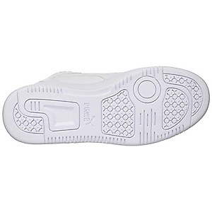 PUMA Rebound Layup Synthetic Leather (Big Kid) Puma White/Gray Violet 6.5 Big Kid M