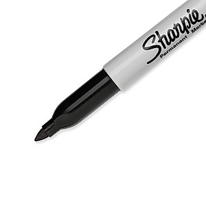 Sharpie 30162PP Fine Point Permanent Markers, Black, Permanent Ink, Ink Dries Quickly and Resists Both Fading and Water, Blister of 2 Markers, Pack of 3 Blisters, 6 Markers Total