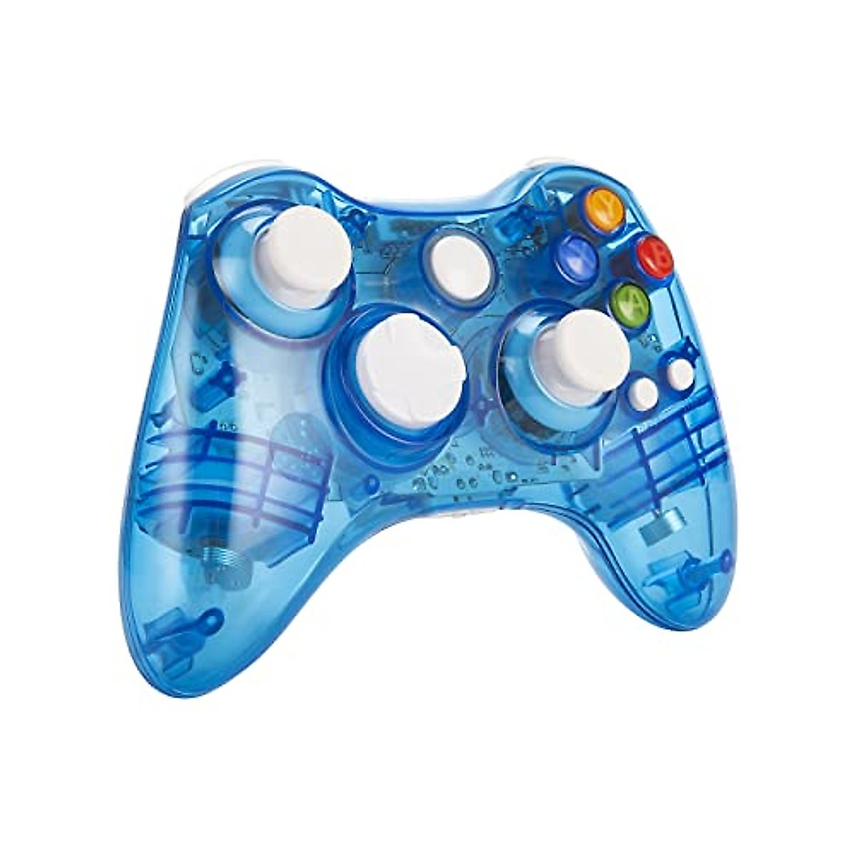 kosiwun 2.4GHZ Wireless Controller for Xbox 360 Controller, Wireless Remote Joystick Gamepad with USB Adapter Receiver for Xbox 360&360 Slim/PC Windows 10 8 11 Blue