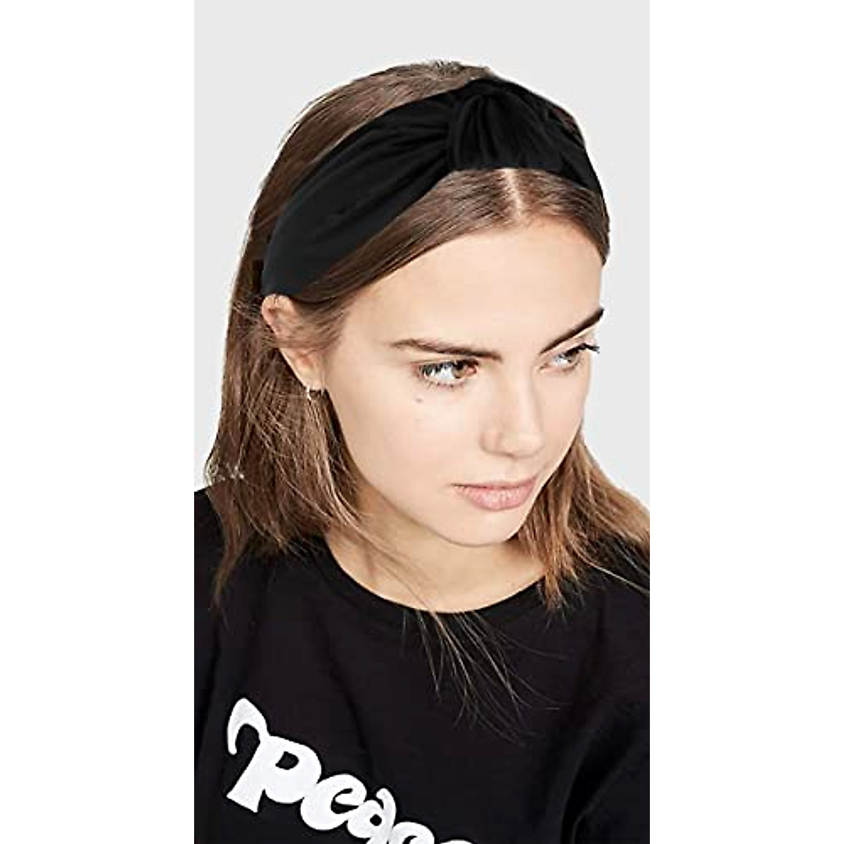 YETASI Velvet Black Headbands Women, Headbands Girls Headbands Trendy, Womens Headbands are Knotted Headbands for Women's Hair, Cute Headbands for Women, Top Knot Fashion Designer Headband