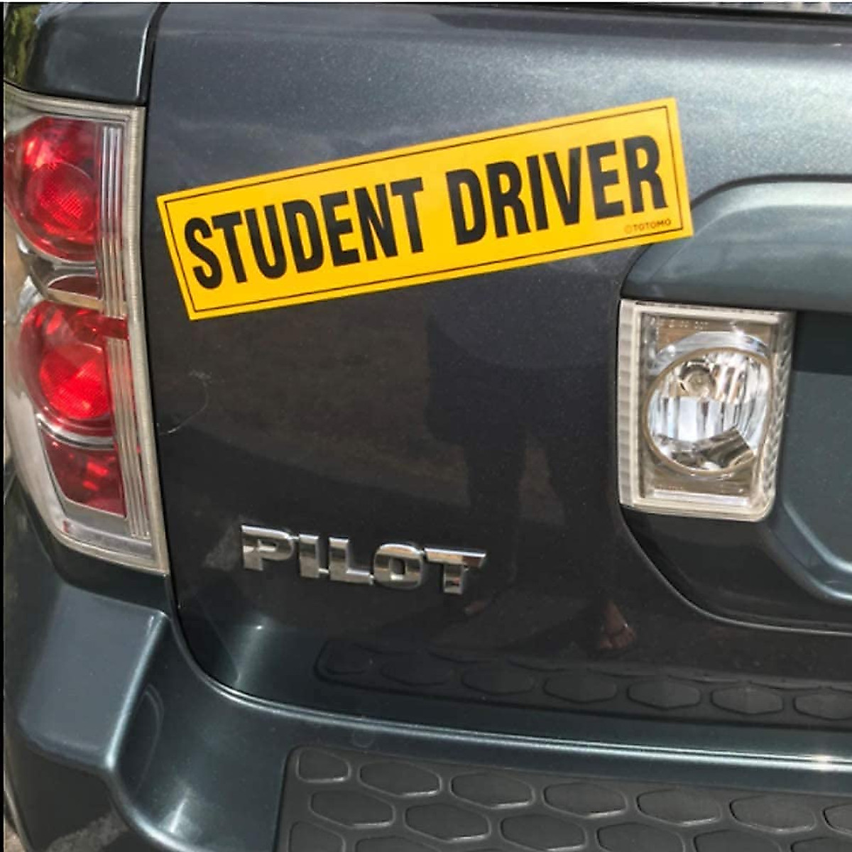 TOTOMO Student Driver Magnet for Car Sign - Large 12"x3" Magnetic Reflective Vehicle Safety for New Rookie Learner Drivers Removable Bumper Sticker Please Be Patient (2 Pack)
