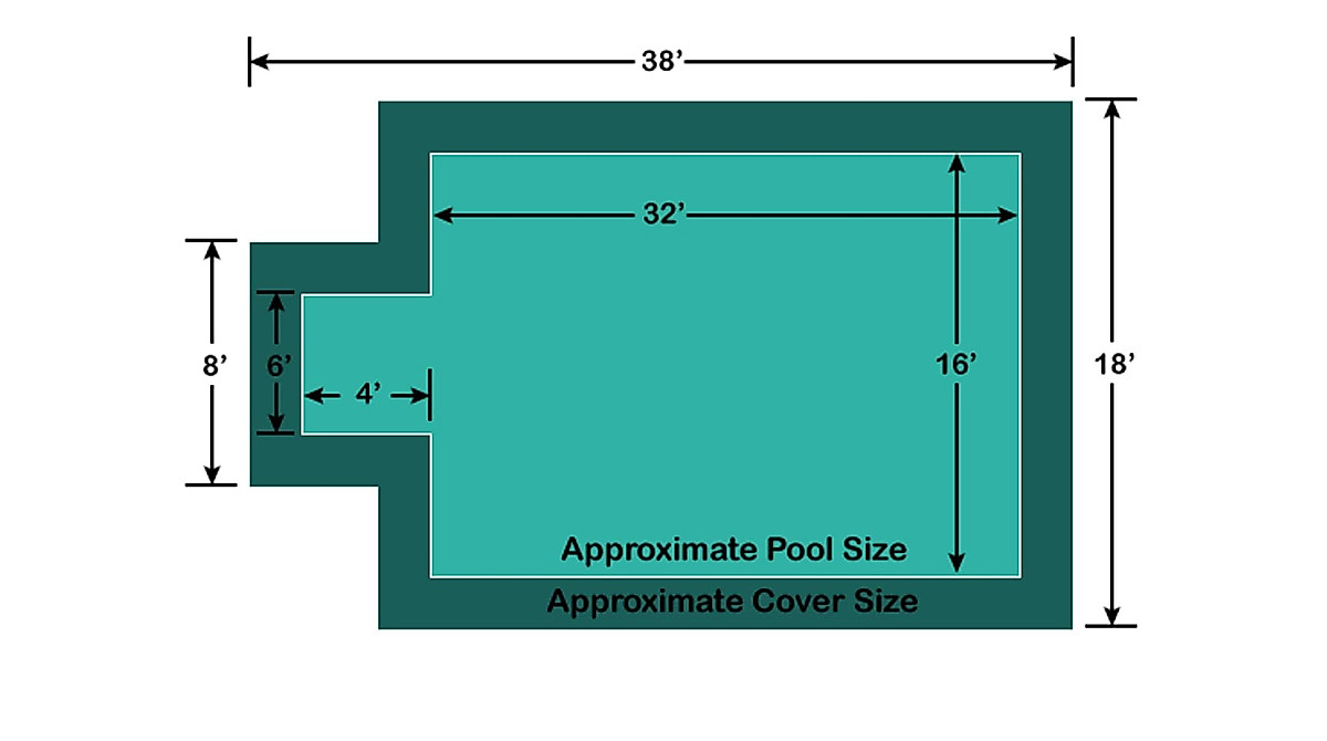 Loop Loc 16' x 32' Pool Safety Cover - Strong & Reliable