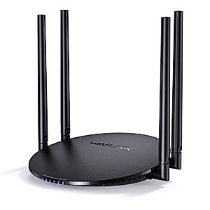 WAVLINK WiFi Router AC1200, Dual Band 5GHz+2.4GHz Wireless Router with Gigabit WAN/LAN, Long Range Coverage for Home and Office, Supports Router/Access Point/Repeater Mode