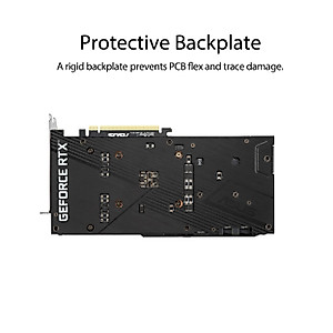 ASUS Dual NVIDIA GeForce RTX 3070 OC Edition Gaming Graphics Card (PCIe 4.0, 8GB GDDR6 Memory, HDMI 2.1, DisplayPort 1.4a, Axial-tech Fan Design, Dual BIOS, Protective Backplate, GPU Tweak II)