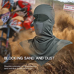 3 Pieces Balaclava - Summer Sun Protection Motorcycle Fishing Sun mask Breathable Windproof Long Face Mask for Men Women