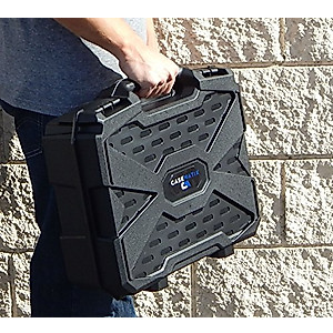 CASEMATIX Travel Case Bag Compatible with PlayStation 4 Slim 1TB Console and Accessories such as Controllers, Games, Cables, Will Not Fit Other PS4 Models, Includes Case Only