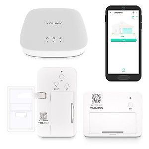 YoLink Smart Garage Door Solution Kit - Convert Any Garage Door to Smart in Seconds! Battery-Powered, No-Wires, No-Tools Super-Easy Installation. Compatible with Alexa & IFTTT