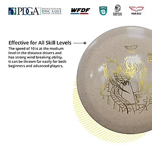 Yikun Professional Disc Golf Fairway Driver|Distance Driver|165-175g| Perfect for Outdoor Games and Competition[Dics Shade Color May Vary]