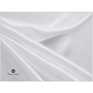 Beauty of Orient Silk Pillowcase for Hair and Skin, 19 Momme, Hidden Zipper, Premium Handcrafted Mulberry Silk Pillow Cases, Hypoallergenic (1pc King - 20" x 36", Natural Undyed White)