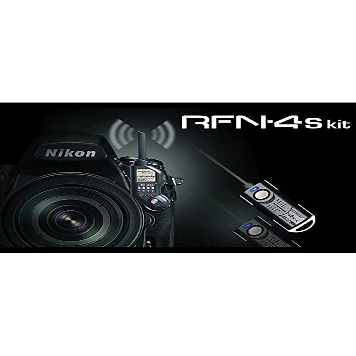 RFN-4s Wireless Remote Shutter Release for Nikon DSLR with MC30 Type Connection (Nikon D200, D300, D300s, D500, D700, D800, D800E, D810, D1, D2, D3, D3x, D3s, D4, D5) - Transmitter and Receiver Set