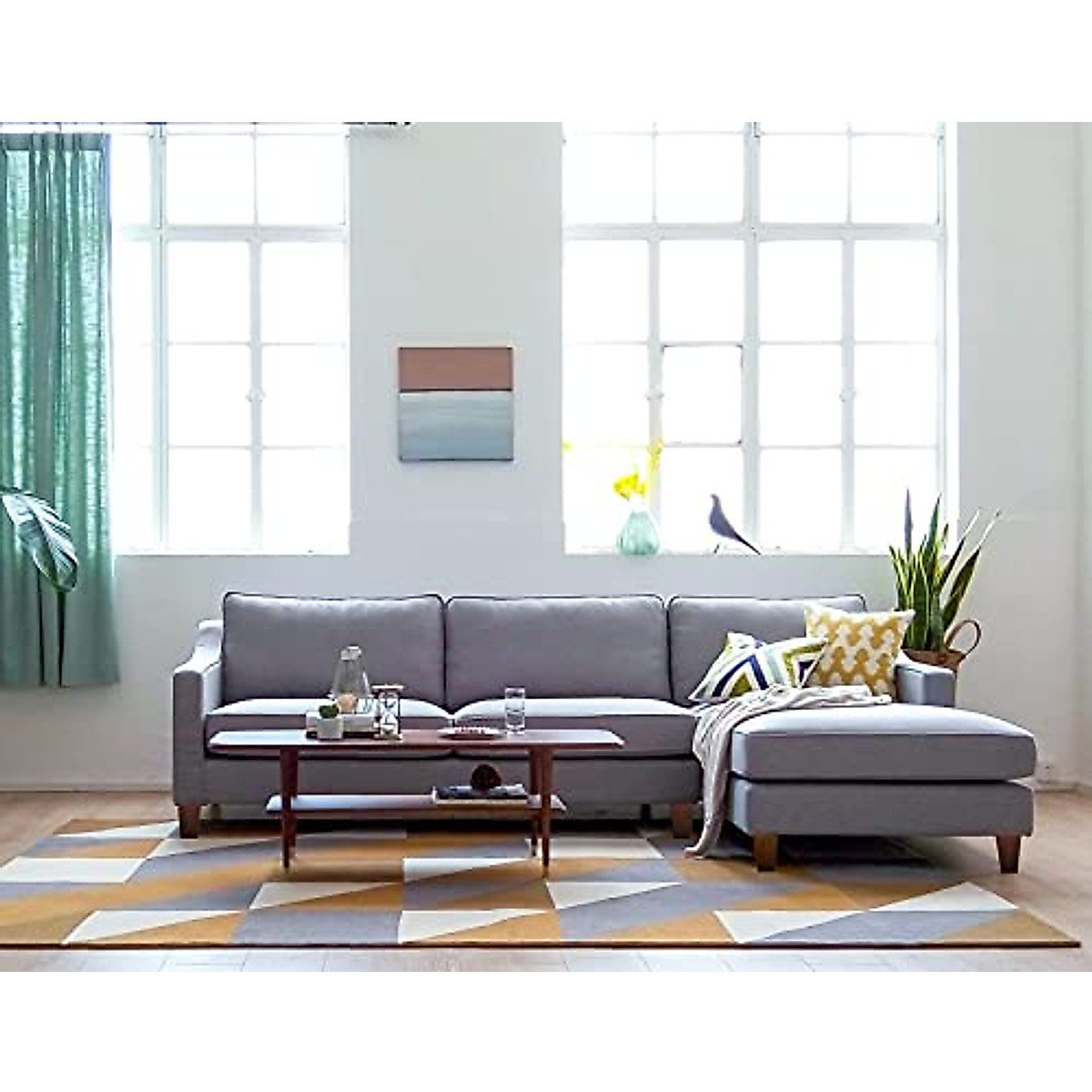 Wood Furniture Legs 5 inch Sofa Legs Pack of 4 Square Brown Couch Legs ,Mid century chair feet,Sofa replacement parts, For Dresser legs Sideboard Recliner couch Circle chair Couch riser Coffee Table