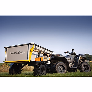 Zimmerman Knockabout Offroad ATV UTV Trailer 1,200 Pound Load Capacity, 18 Inch Wheels, 18 Cubic Feet, Dump Bed