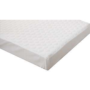 Elegant Comfort Baby-Swaddle-Blue 100% Waterproof Fitted Crib and Toddler Protective Mattress Protector Pad Cover, 28 X 52, White