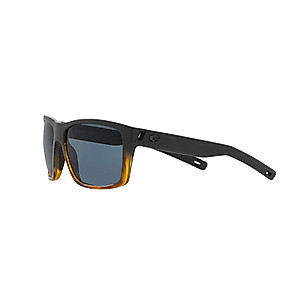 Costa Del Mar Man Sunglasses Black/Shiny Tortoise Frame, Gray Lenses - 60MM