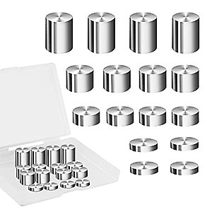 Cylindrical Tungsten Weights for Wood Car with 4 Different Sizes Total 3.75 OZ ，Letting Your Wood Car to The 5 oz Limit and Optimizing Your Wood Car for Speed Fastest