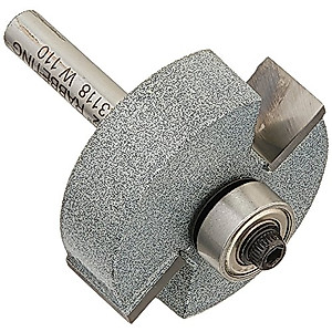 Vermont American 23118 1/2-by-1/2-Inch Carbide Tipped Rabbet Router Bit, 1/2-Inch Ball Bearing 2-Flute 1/4-Inch Shank