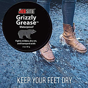 JobSite Grizzly Grease Waterproofing - Leather Protector - 3 oz