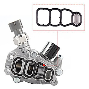15810-RKB-J01 15826-RDV-J01 6pcs Head Cylinder Solenoid Valve Gasket Set Fit 2005 2006 2007 2008 Honda Accord/Odyssey/Pilot 3.0L/3.5L VTEC Solenoid Filter Spool Valve 15826RDVJ01,917-268,917268