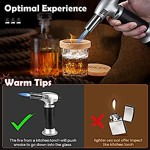Old Fashioned Cocktail Smoker Kit, DULEC Whiskey & Bourbon Smoker Kit with 4 Flavors Wood Chip, Drink Smoker Infuser Kit with Portable Bag -Gift for Dad, Husband, Friends (No Torch)