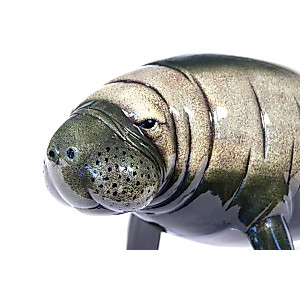 Star Int'l Hand Painted Manatee Sea Cow Replica Figurine Statue 8"