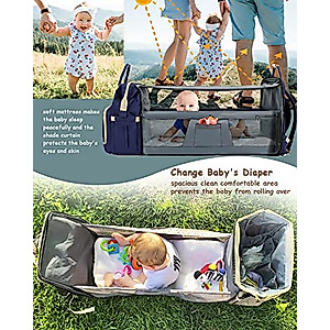 Baby Diaper Bag Backpack with Changing Station - Waterproof, Large 30L Capacity for Boy, Girl, Mom, Dad - Travel Baby Bag with Stroller Straps, Insulated Pockets - 16.5x9.4x14" - Baby Shower Gifts