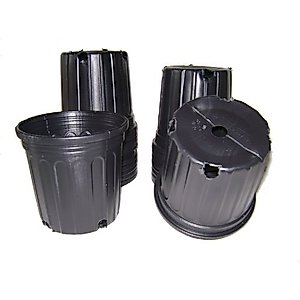 100 New Plastic Nursery 1 Gallon Trade Pot ~ Holds 0.66 Gal
