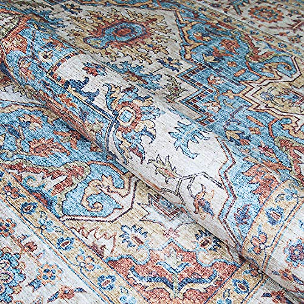 Couristan Pasha Sarouk Area Rug, 5' x 8', Navy