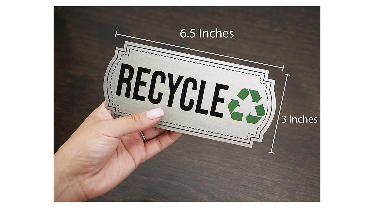 Elegant Recycle and Trash Magnets for Kitchen Bins