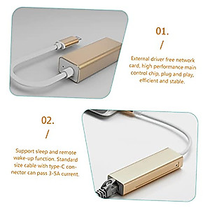 Mobestech 4pcs 1000mbps Adapter LAN Wired Adapter Gigabit LAN Network Adapter USB Ethernet Adapter LAN Internet Network Adapter USB to Ethernet Adapter External Accessories Abs