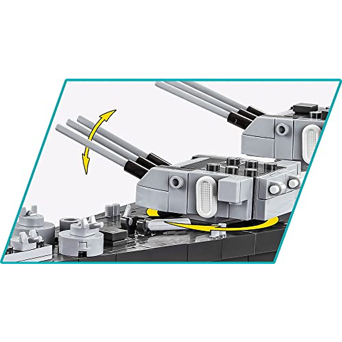 COBI Historical Collection World War II Iowa-Class Battleship, 4-in-1 Executive Edition