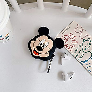 Cocomii 3D AirPods Pro Case - 3D Cartoon - Slim - Lightweight - Matte - Keychain Ring 3D Cartoon Characters Cartoon - Luxury Headphone Case Cover Compatible with Apple AirPods Pro (Mickey Face)