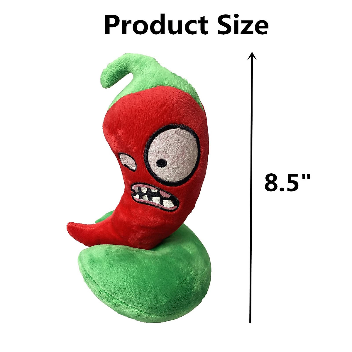 Suyudian 3 PCS PVZ Plant and Zombies Plush Plants Sets 1 2 Stuffed Soft Toys Chili, Double Cherry, Wogua PVZ Figure Doll, Great Gifts for Boys and Girls New
