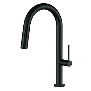 Fine Fixtures Pull Down Single Handle Kitchen Faucet Black