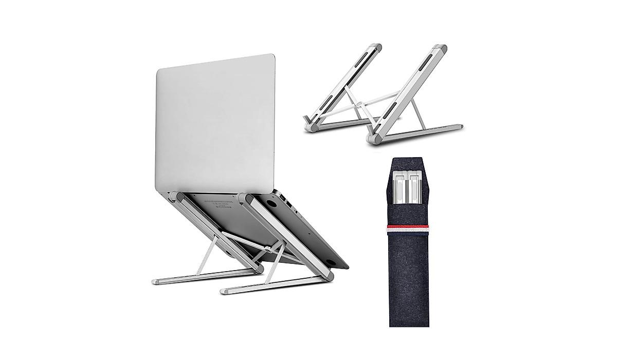 Jubor Portable Laptop Stand - Adjustable, Collapsible & Sturdy