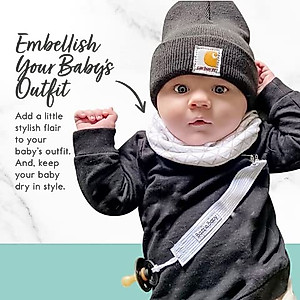 Bazzle Baby Drool Bibs for Baby Girl and Boy, Adjustable, Nickel-Free Snap Closure, Baby Bandana Drool Bib, Versatile Infinity Scarf, 100% Double-Layer Cotton, Toddler Bandana Bib, for 3-36 Months