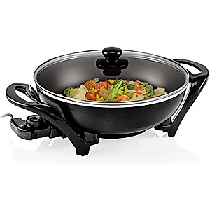 13 Inch Nonstick Electric Skillet - for Roast Fry Steam